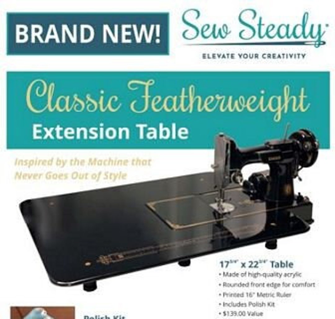 Table Singer 221 Featherweight Black Classic 18x23 - MADE TO ORDER - 2 ...