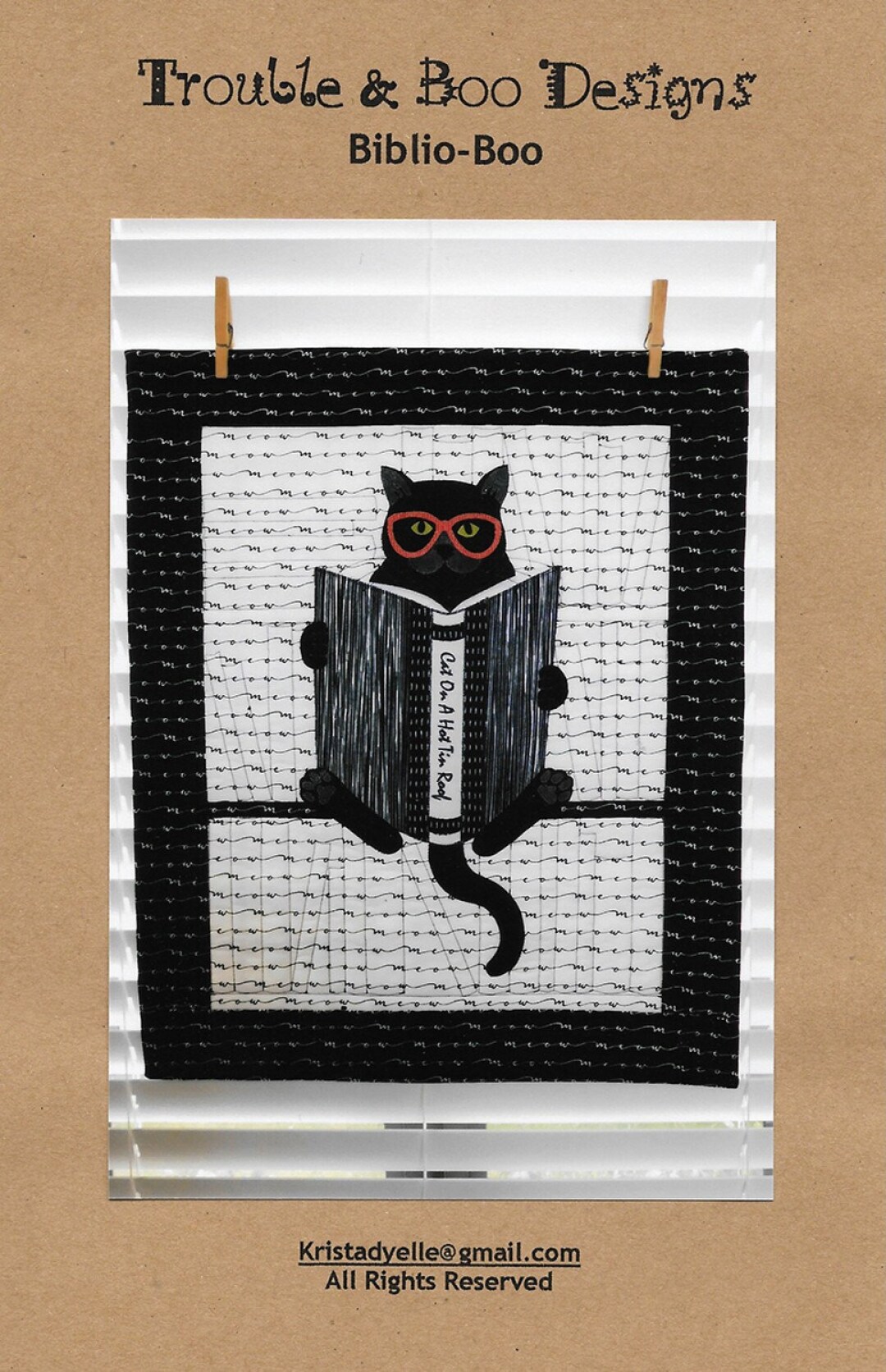 Biblio-boo Quilt Pattern From Trouble & Boo Designs - Etsy