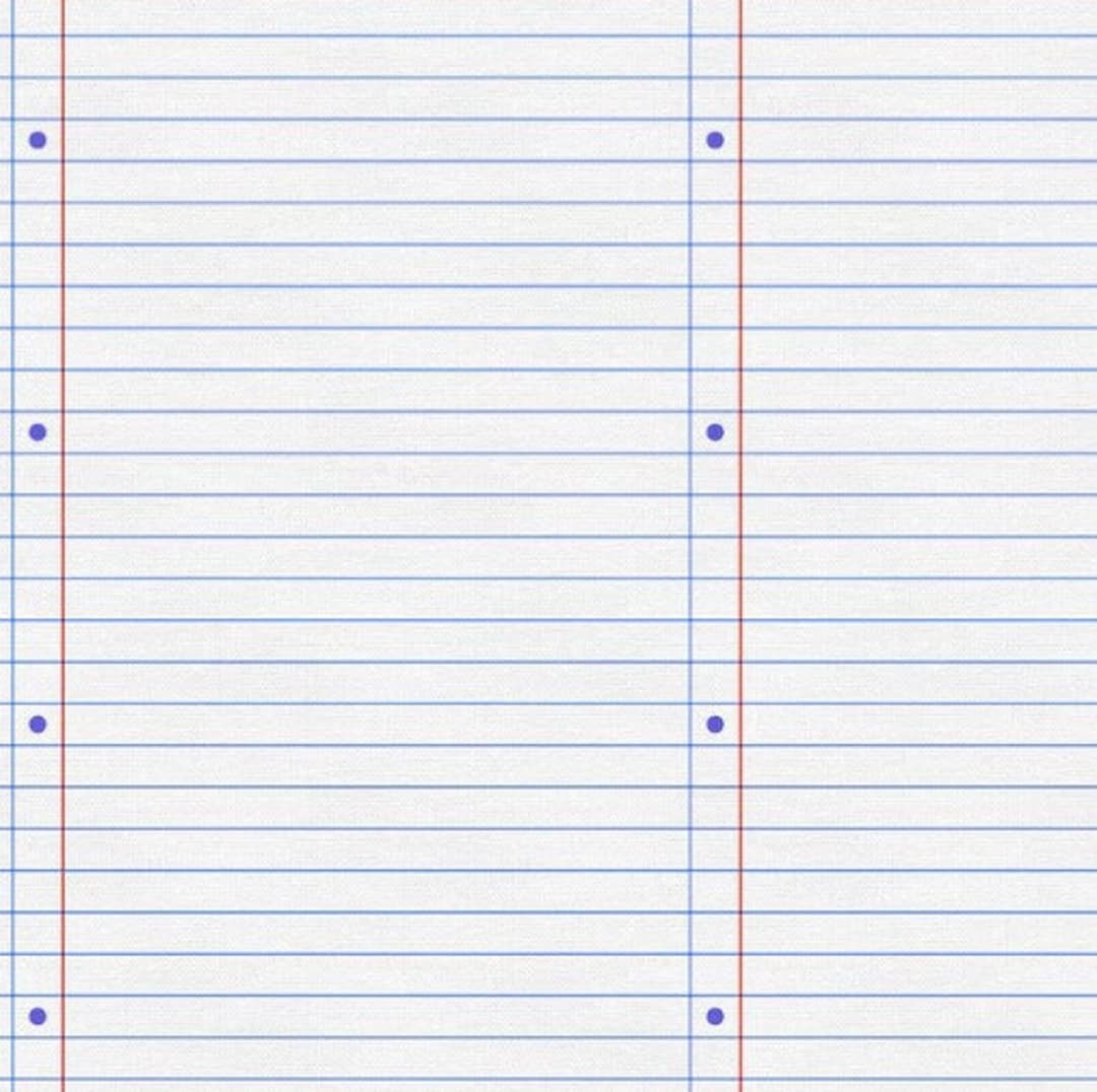 PBS Fabrics - Kindergarten Cubbies - Notebook Paper - 120-5019 - Etsy