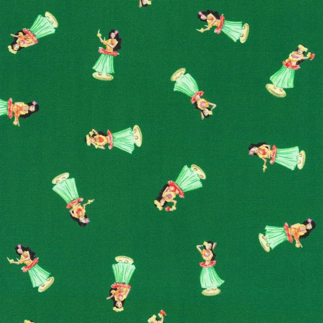 Robert Kaufman - Mini Road Trip - WELD-22392-42 PALM Hula Hula Girls - Etsy