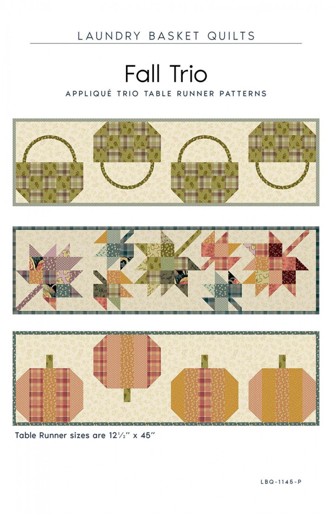 Fall Trio Quilt Pattern - Laundry Basket Quilts - Etsy