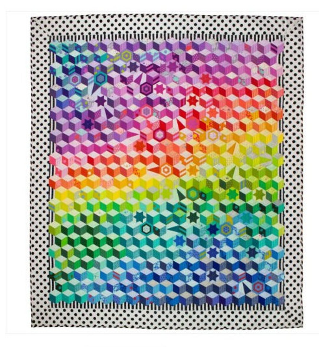 Tula Pink's - Tumbling Cosmos Quilt Pattern, Paper Pieces, and or ...