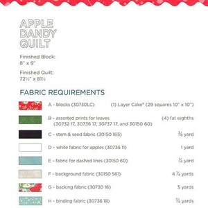 Apple Dandy Quilt Kit or Pattern - by Basic Grey - Etsy