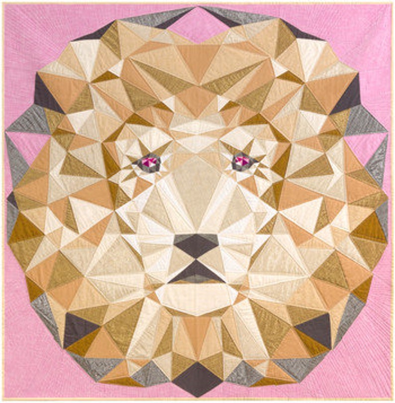 Jungle Abstractions: the Lion by Violet Craft - Quilt Pattern or Quilt ...