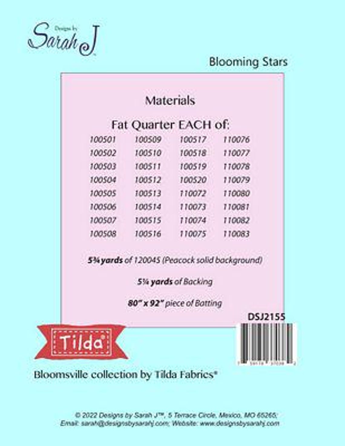Blooming Star Quilt Pattern - Designs by Sarah J - Etsy