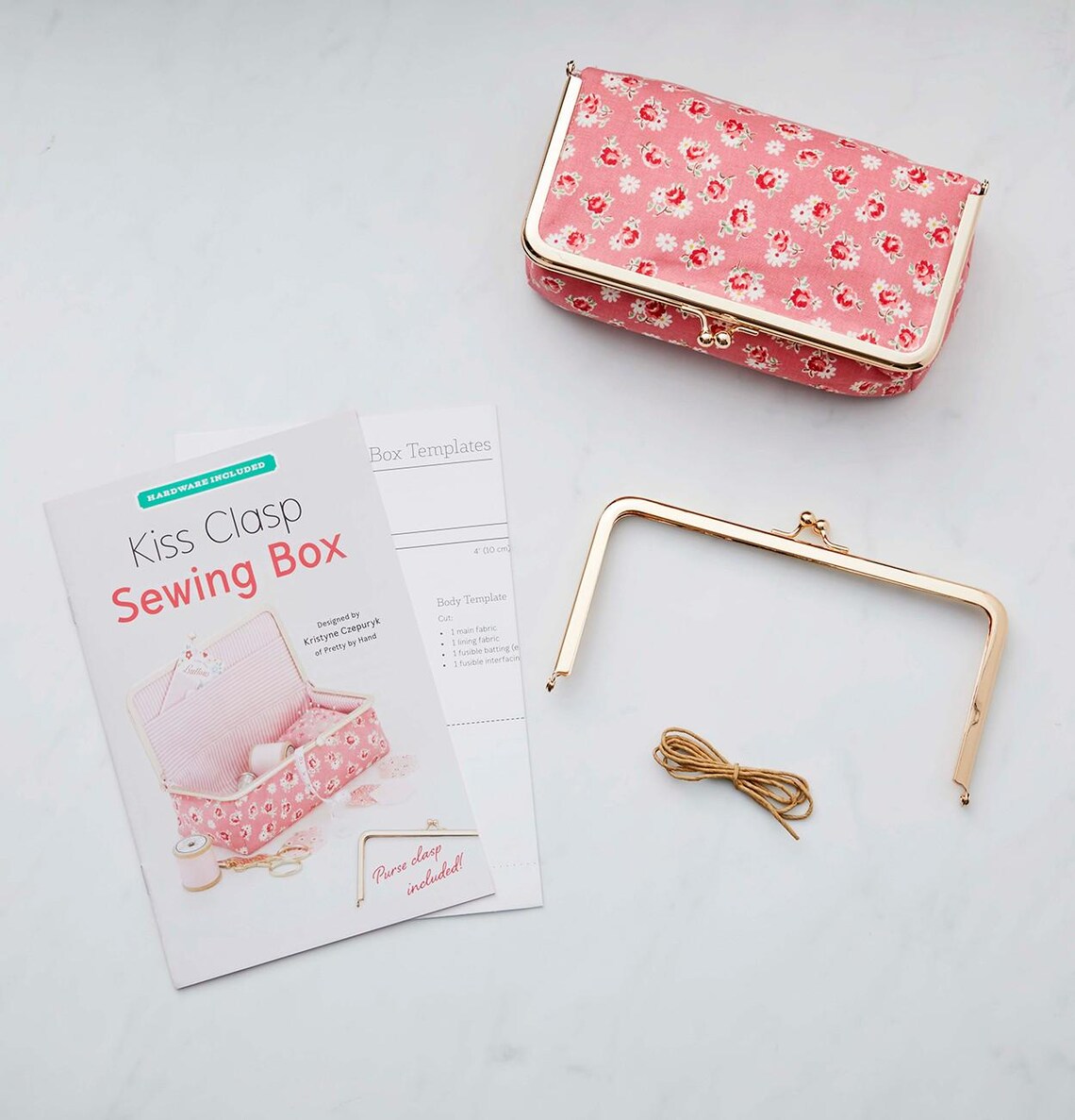 Kiss Clasp Sewing Box Pattern and Hardware by Pretty by Hand - Kristyne ...
