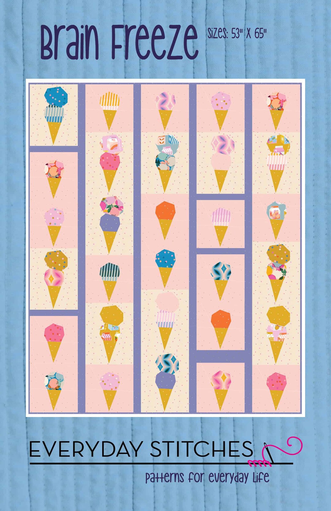 Brain Freeze Quilt Pattern- Everyday Stitches - Etsy
