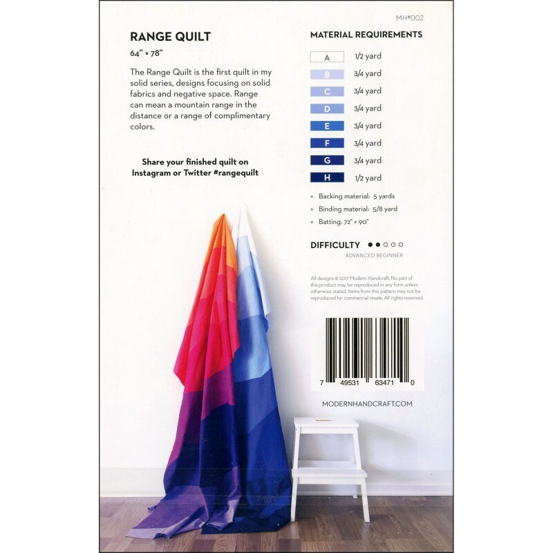 Ranges Quilt Pattern or QUILT KIT by Modern Handcraft - Etsy