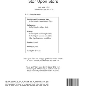 Star Upon Stars Quilt Pattern - Laundry Basket Quilts or Template Set ...