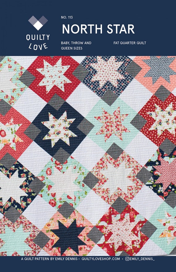 North Star Quilt Pattern Quilt Pattern From Quilty Love By | Etsy