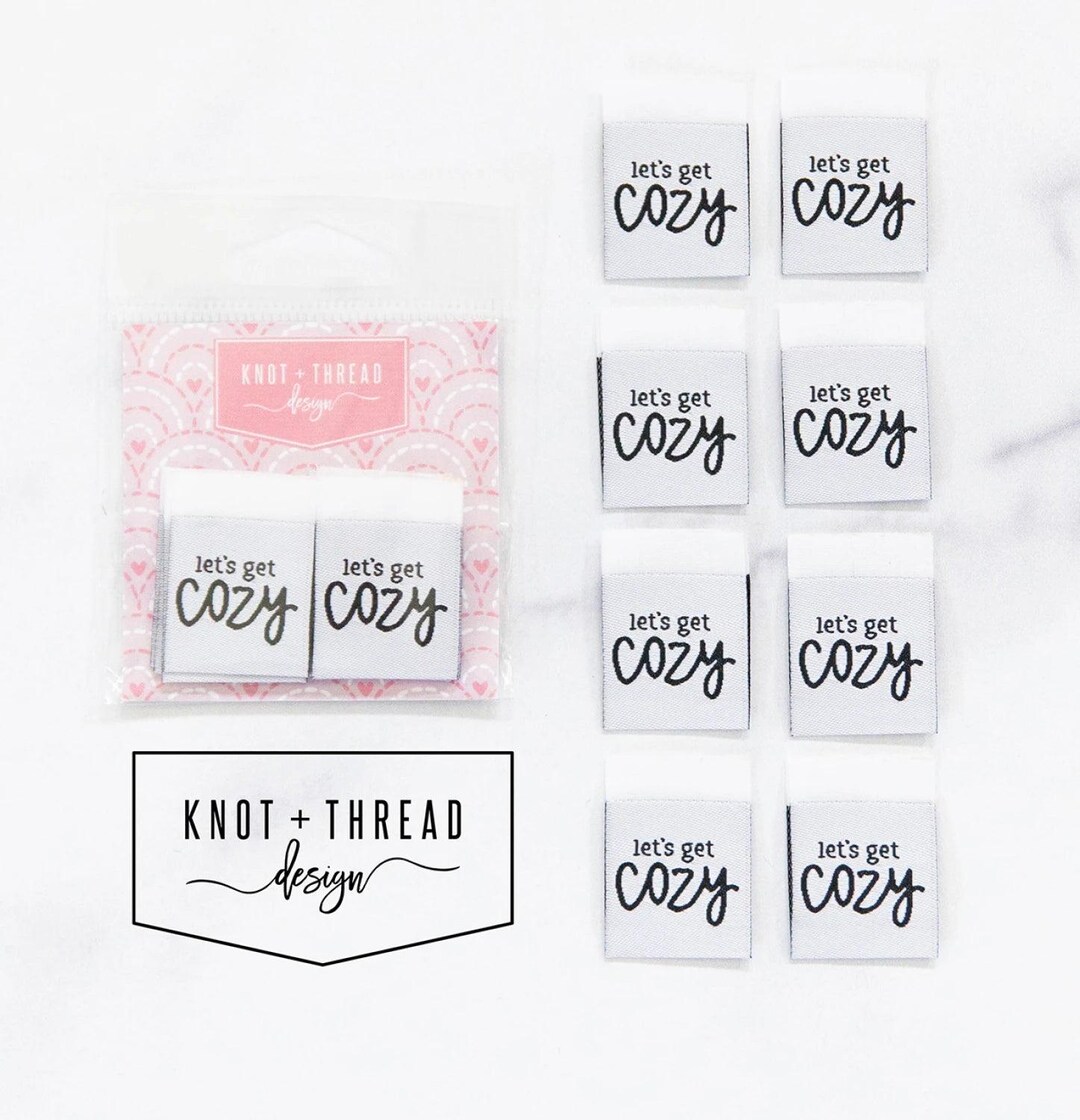 Knot and Thread Designs - Woven Labels - Let's Get Cozy - Etsy