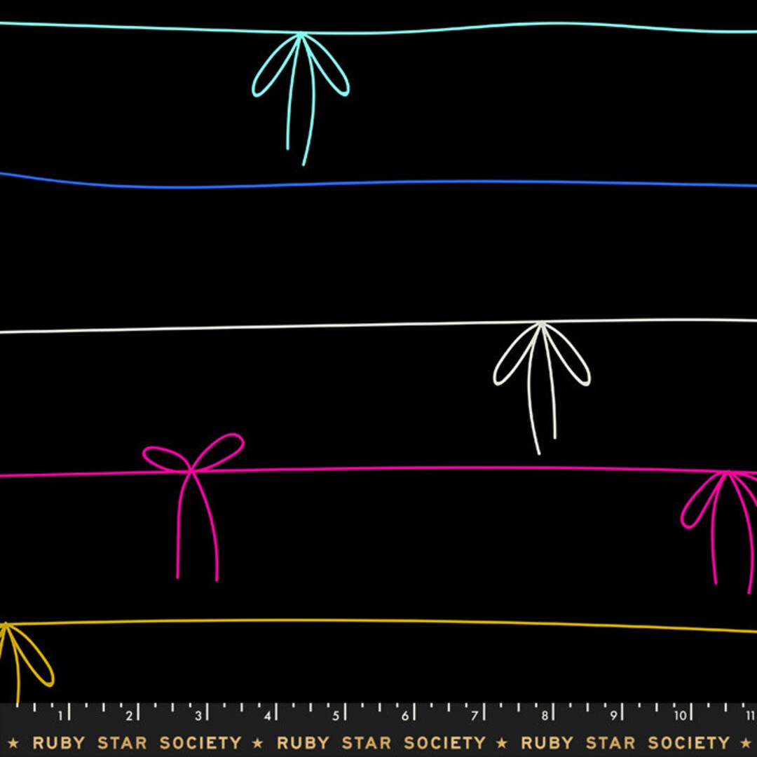 Ruby Star Society - Rayon - Tie A Ribbon Midnight - RS5007 12R - Etsy