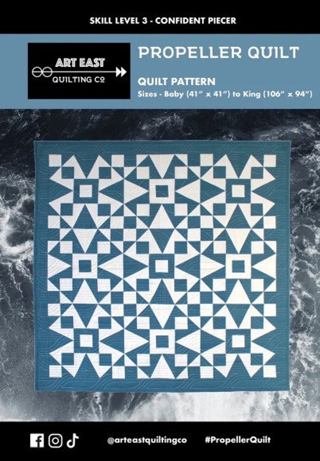 Propeller Quilt Pattern by Art East Quilting Co - Etsy