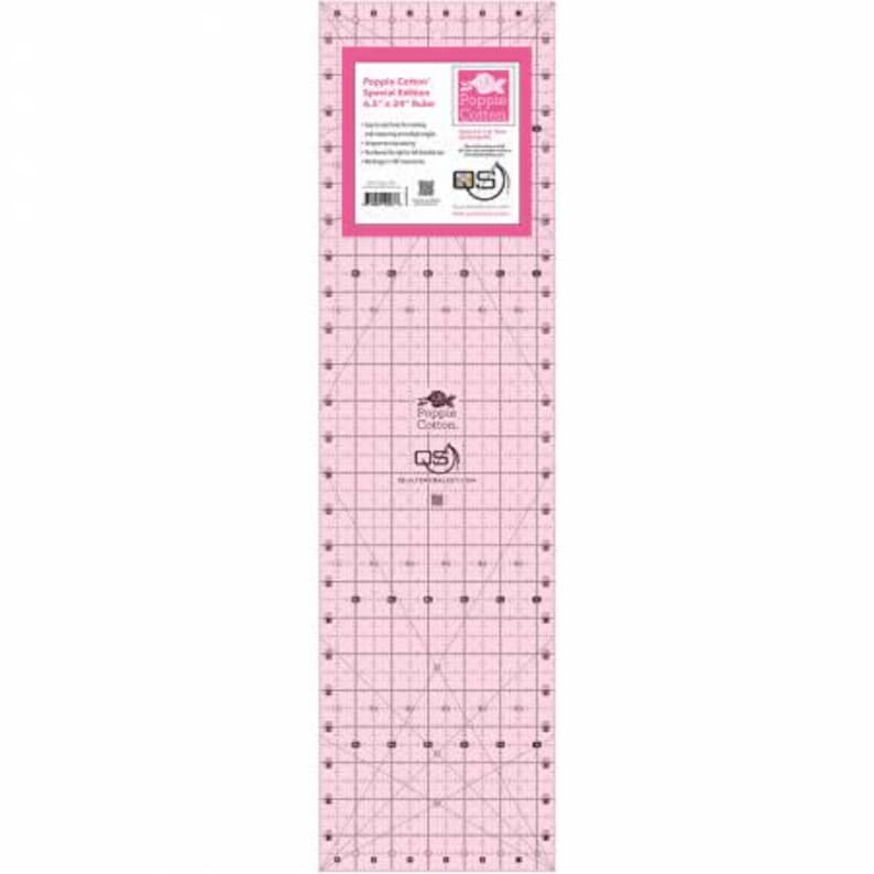 Quilters Select 6" X 24" Ruler Pink Poppie Cotton Edition - Etsy