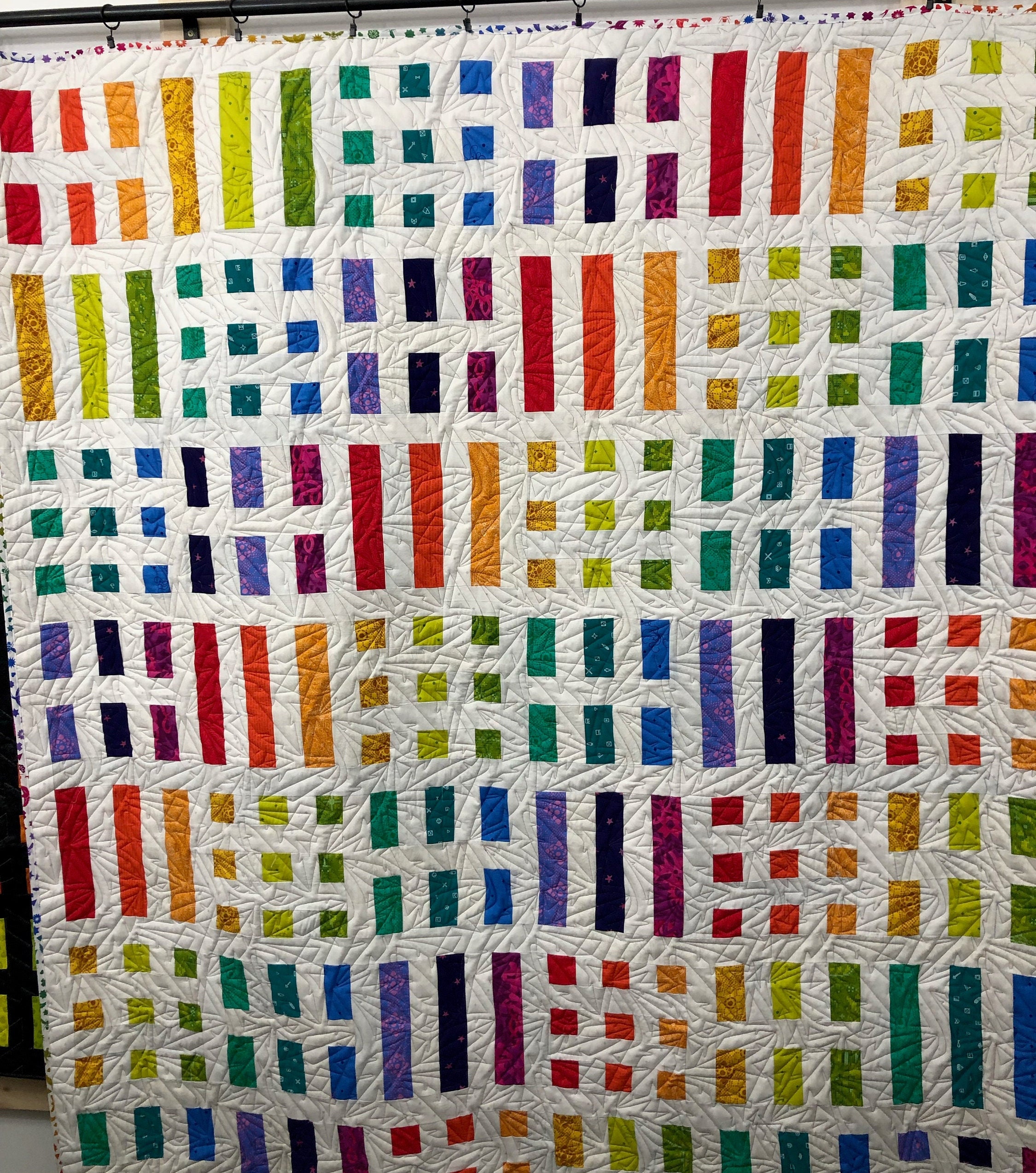 Alison Glass Dot + Dash Quilt Kit - Custom Cut! Throw Size - Etsy
