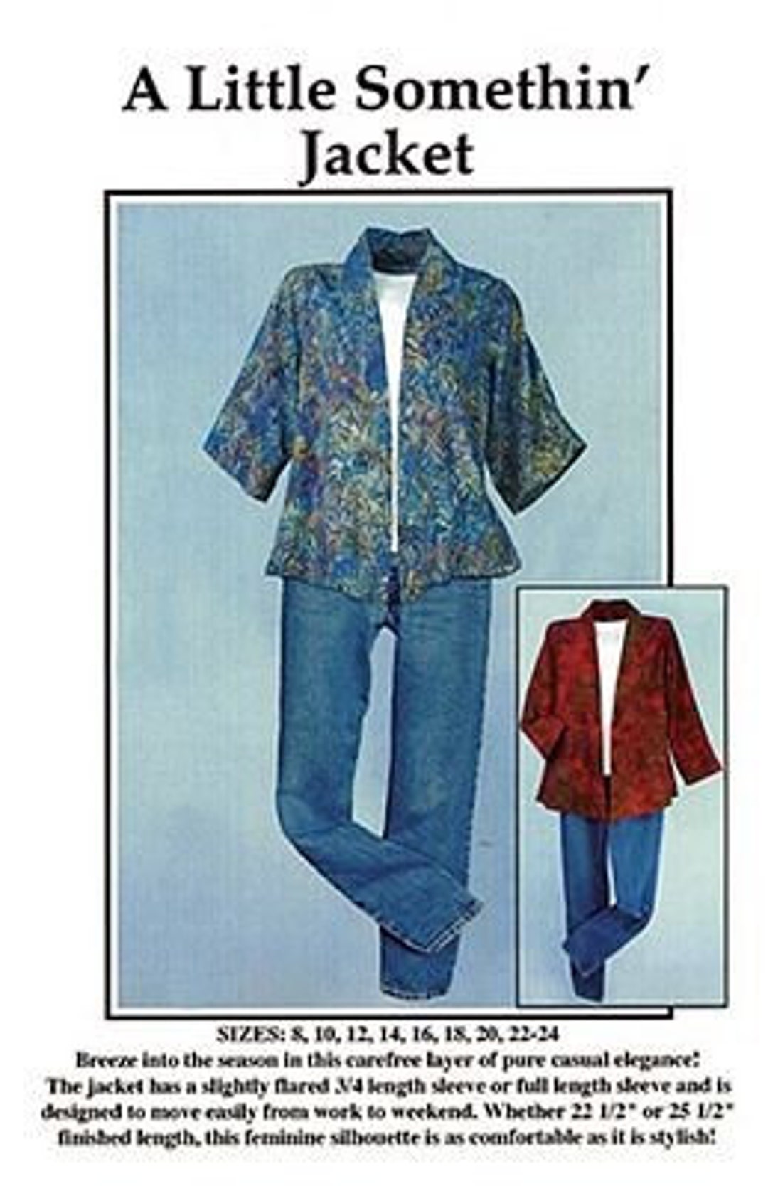 A Little Somethin' Jacket Pattern by CNT Pattern Co. - Etsy