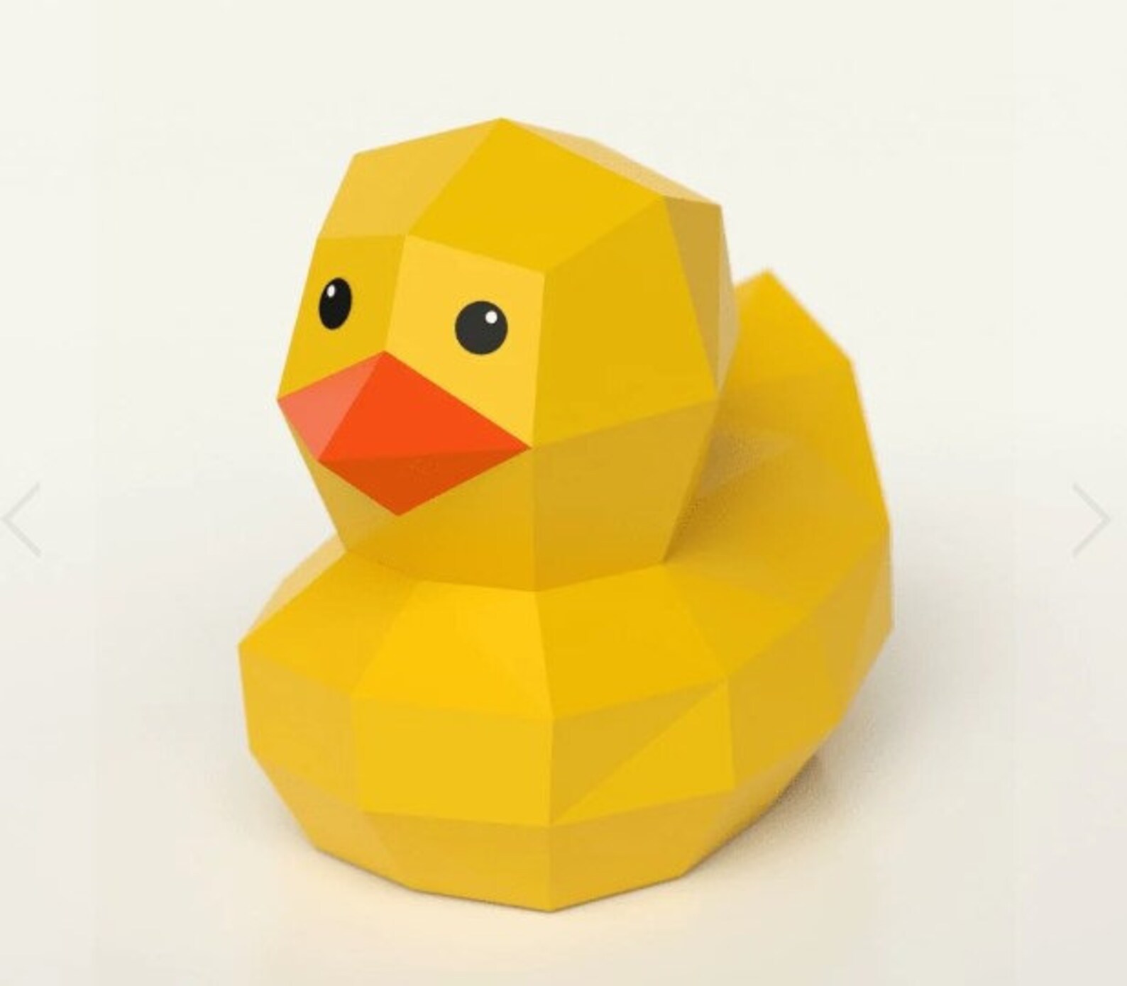 Yellow Rubber Duck - 3D Papercraft Art by Papercraft World Product ...
