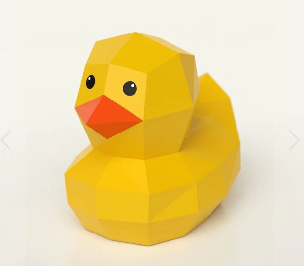 Yellow Rubber Duck 3D Papercraft Art by Papercraft World Product ...