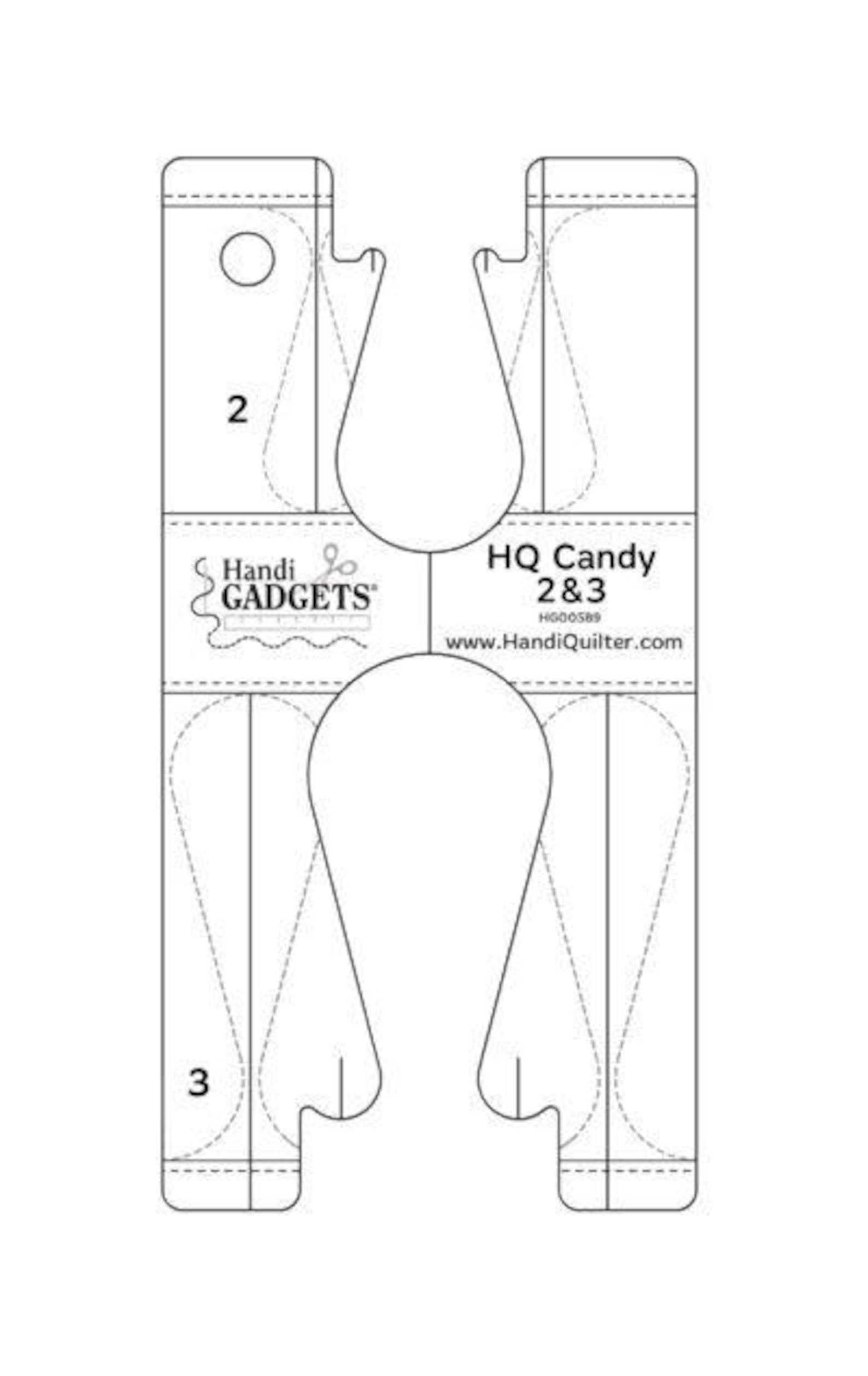 Handi Quilter - HQ - Candy Template - Accurate Tools for Longarm ...