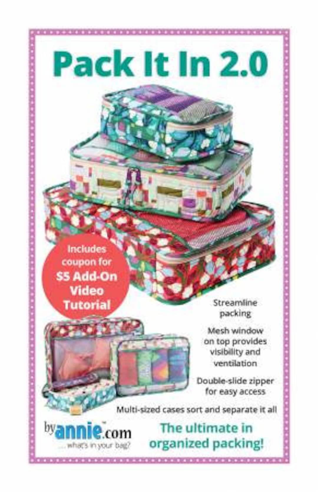 Pack It in 2.0 Bag Pattern - by Annie's - Etsy