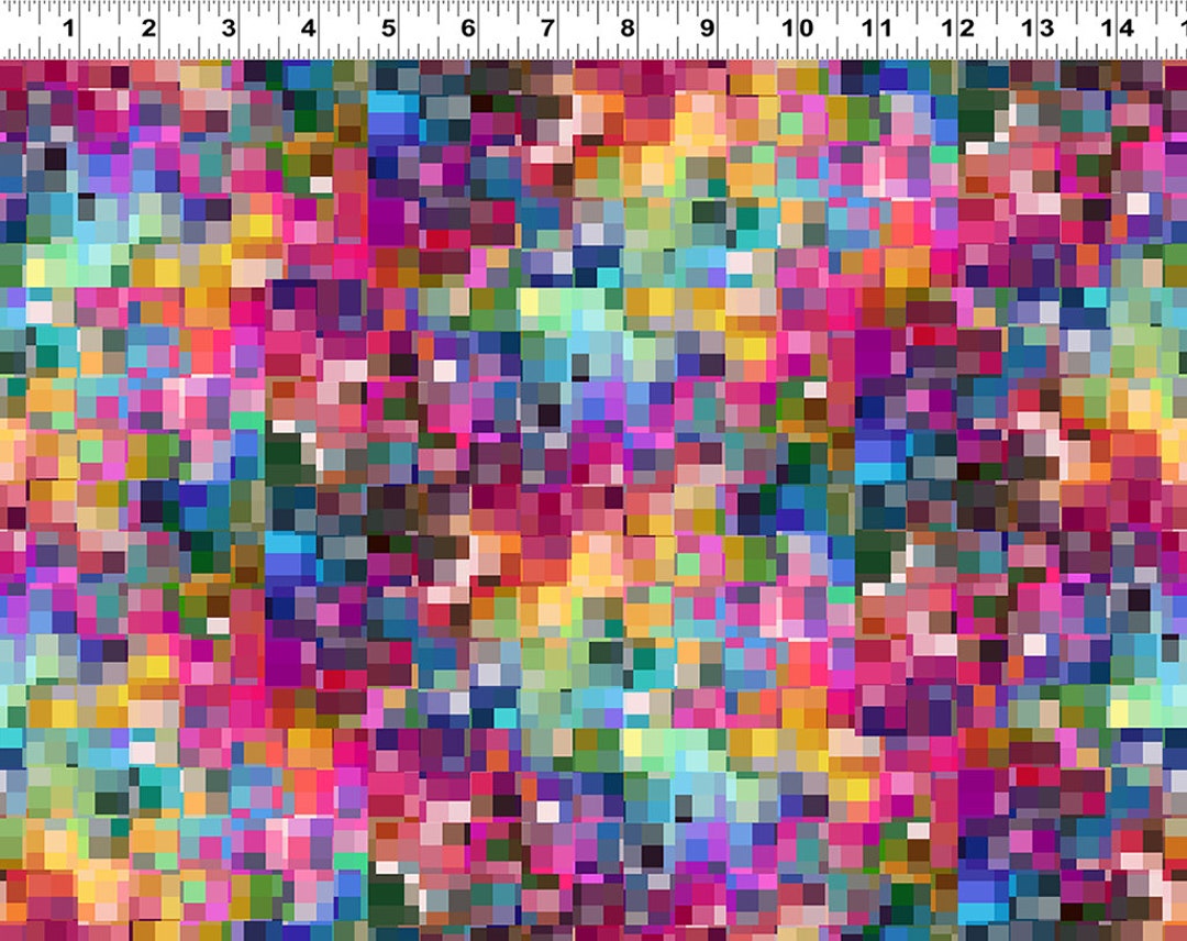 Clothworks Divine Nature Digital Mosaic Y3885-55 Multi Color - Etsy