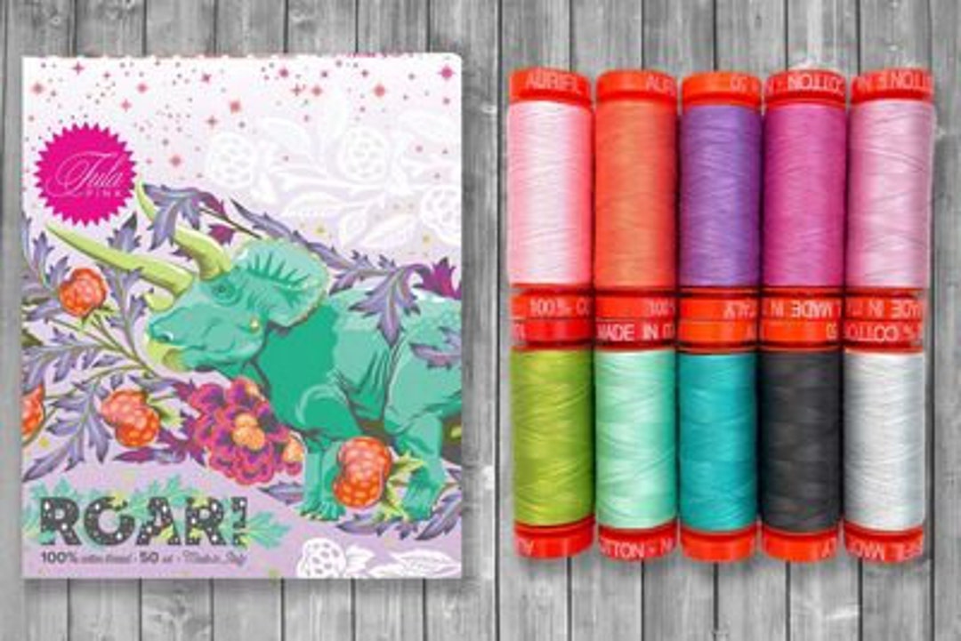 Tula Pink ROAR ! Aurifil Thread Premium Collection 50 Wt, 10 Colors - Etsy