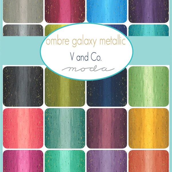 Ombre Metallic Fabric - Etsy