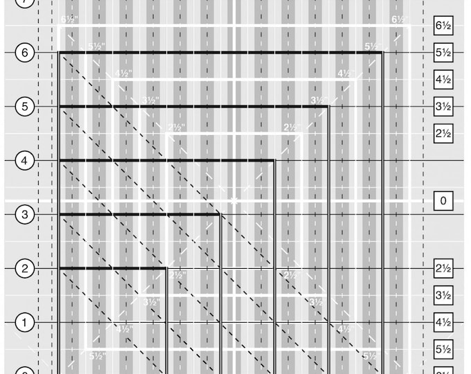 Creative Grids Stripology Mini Quilt Ruler CGRGE3 - Etsy