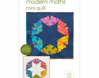 Modern Moths Quilt Pattern by Whole Circle Studio - Etsy
