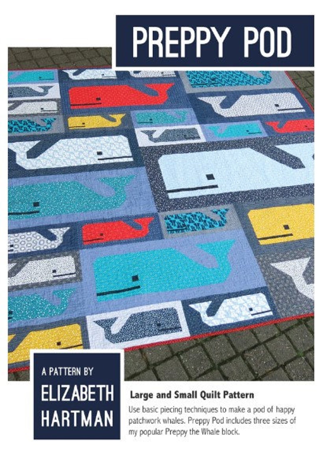 Preppy Pod Quilt Pattern by Elizabeth Hartman - - Etsy