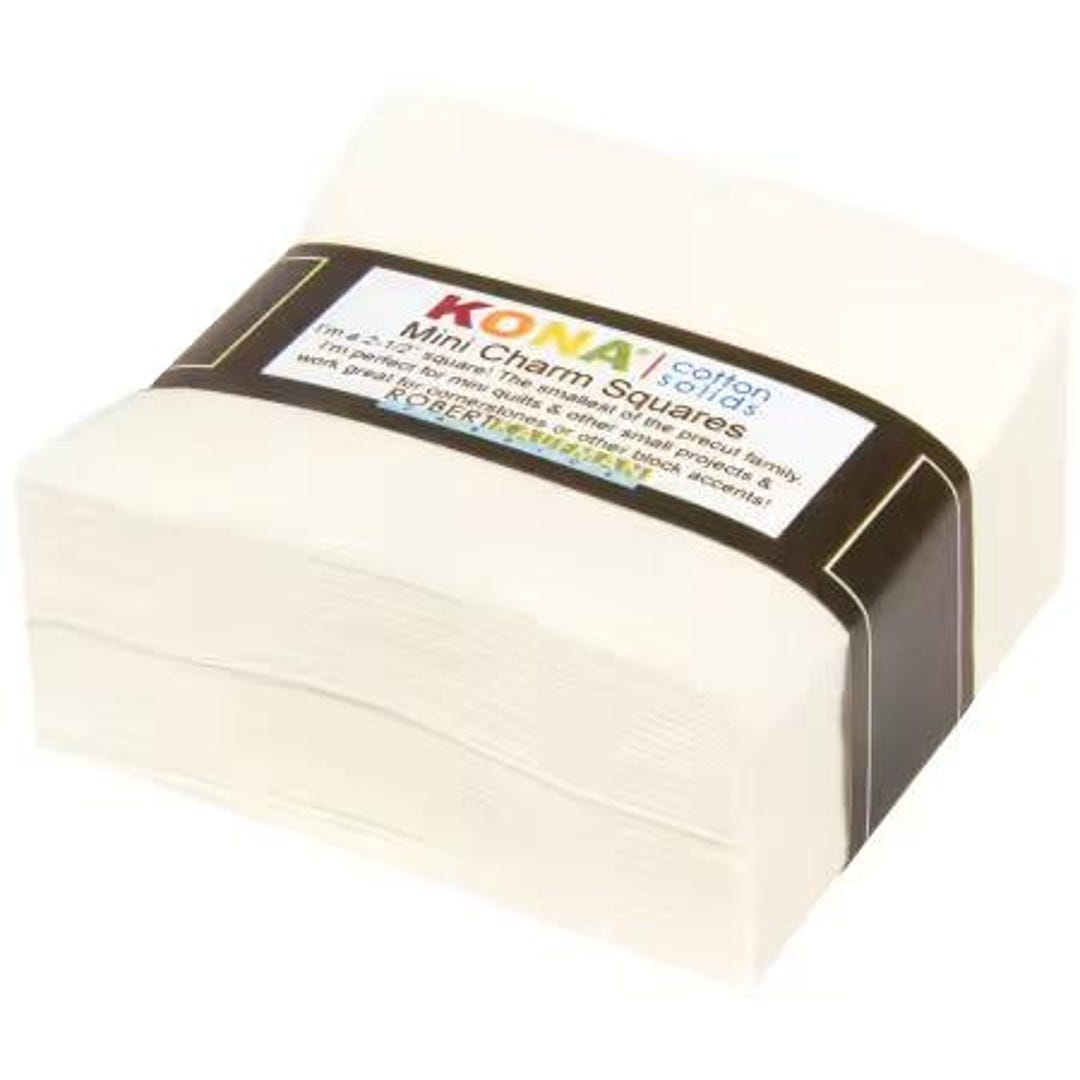 Robert Kaufman - Kona Snow Mini Charm Pack - 84 Pieces - Etsy