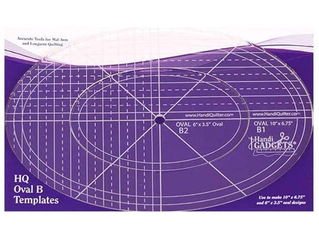 Handi Quilter - HQ - Oval B Templates - Accurate Tools for Longarm ...