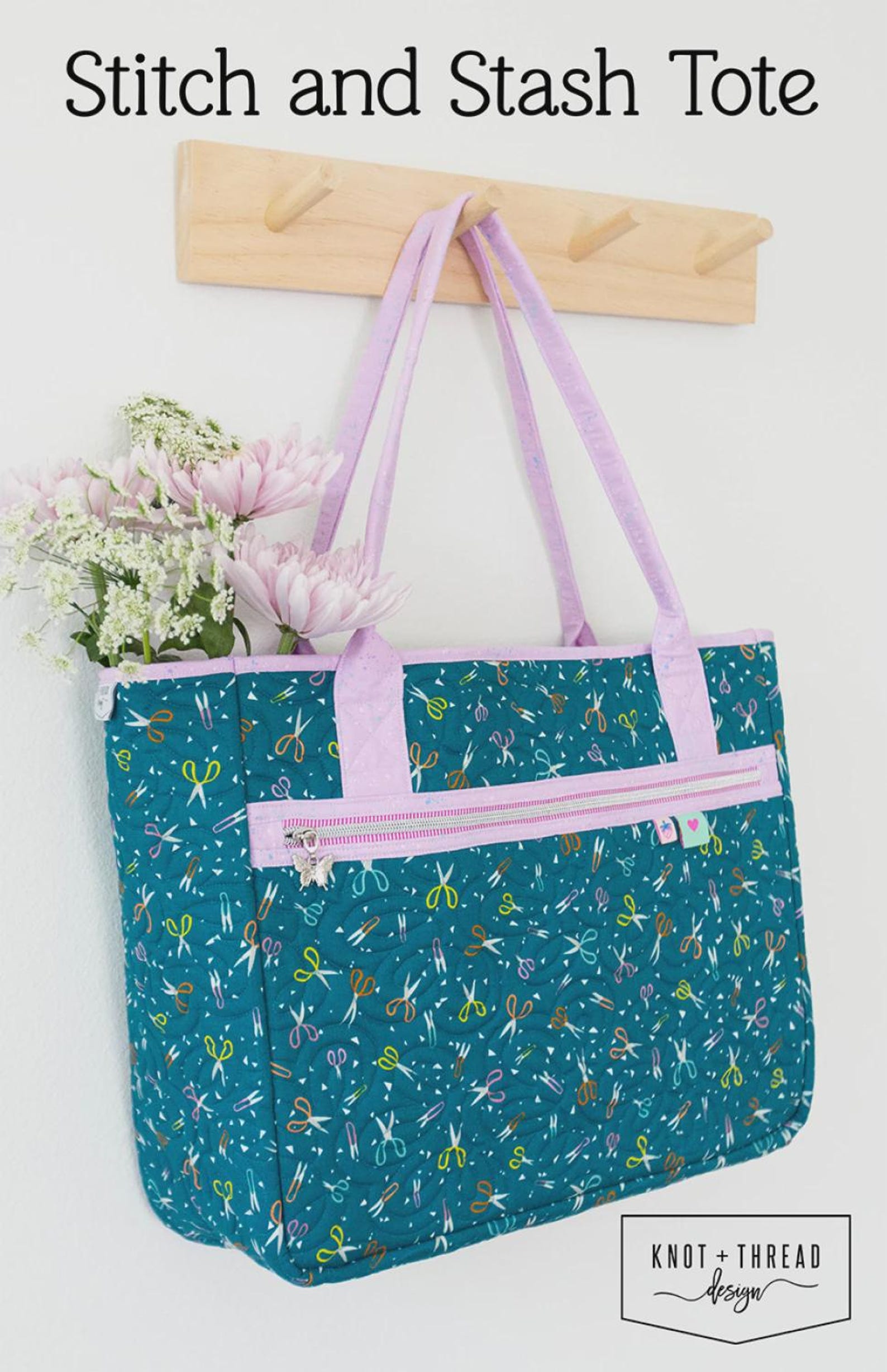 Stitch and Stash Tote Bag Pattern by Knot and Thread Designs - Etsy