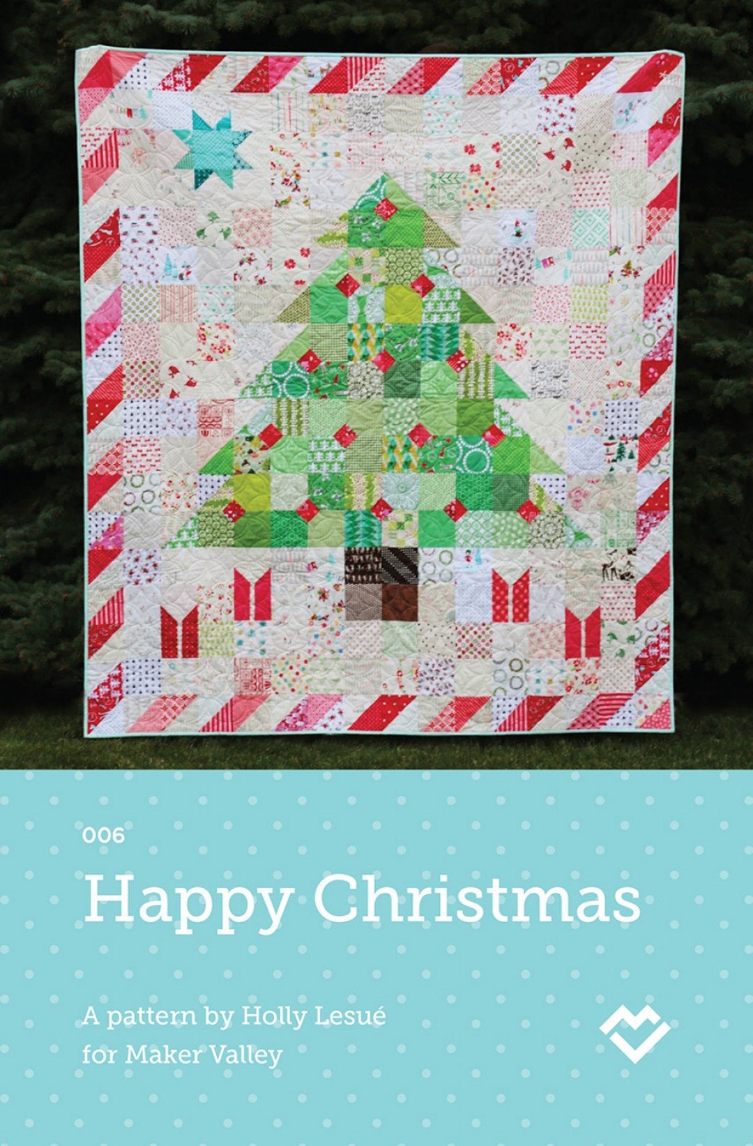 Happy Christmas Quilt Pattern From Maker Valley by Lesue, Holly - Etsy