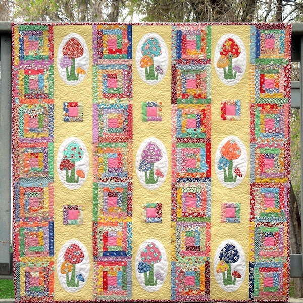 Mushroom Quilt Pattern - Etsy