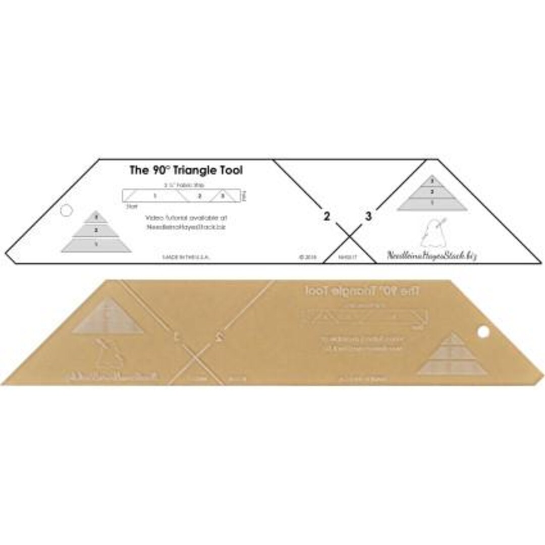 Needle in a Hayes Stack - the 90 Degree Triangle Tool - Etsy