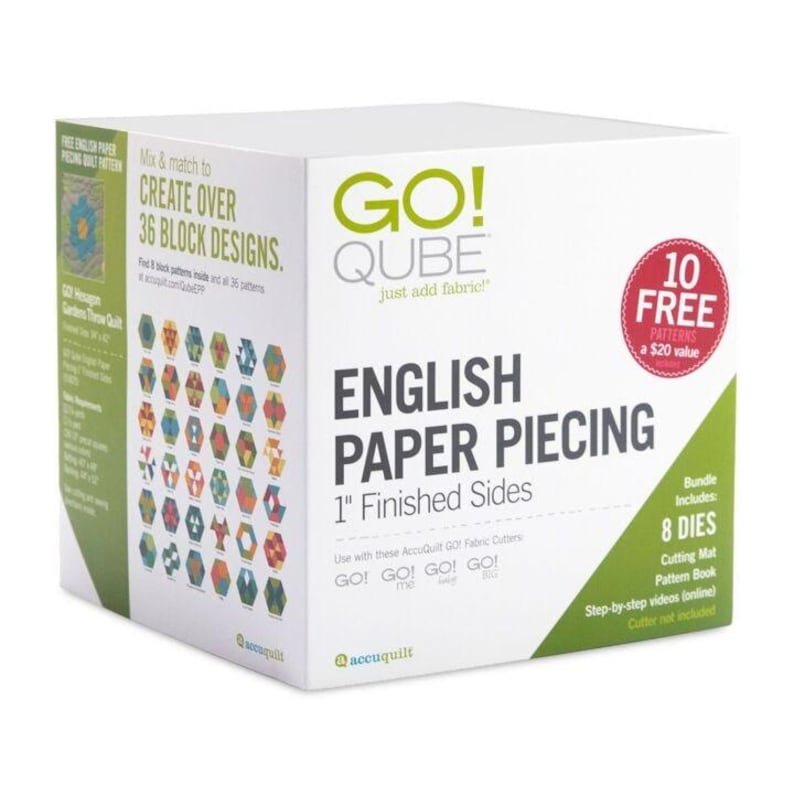 Accuquilt GO! Qube English Paper Piecing - 1" Finished Sides - 55825 - Etsy
