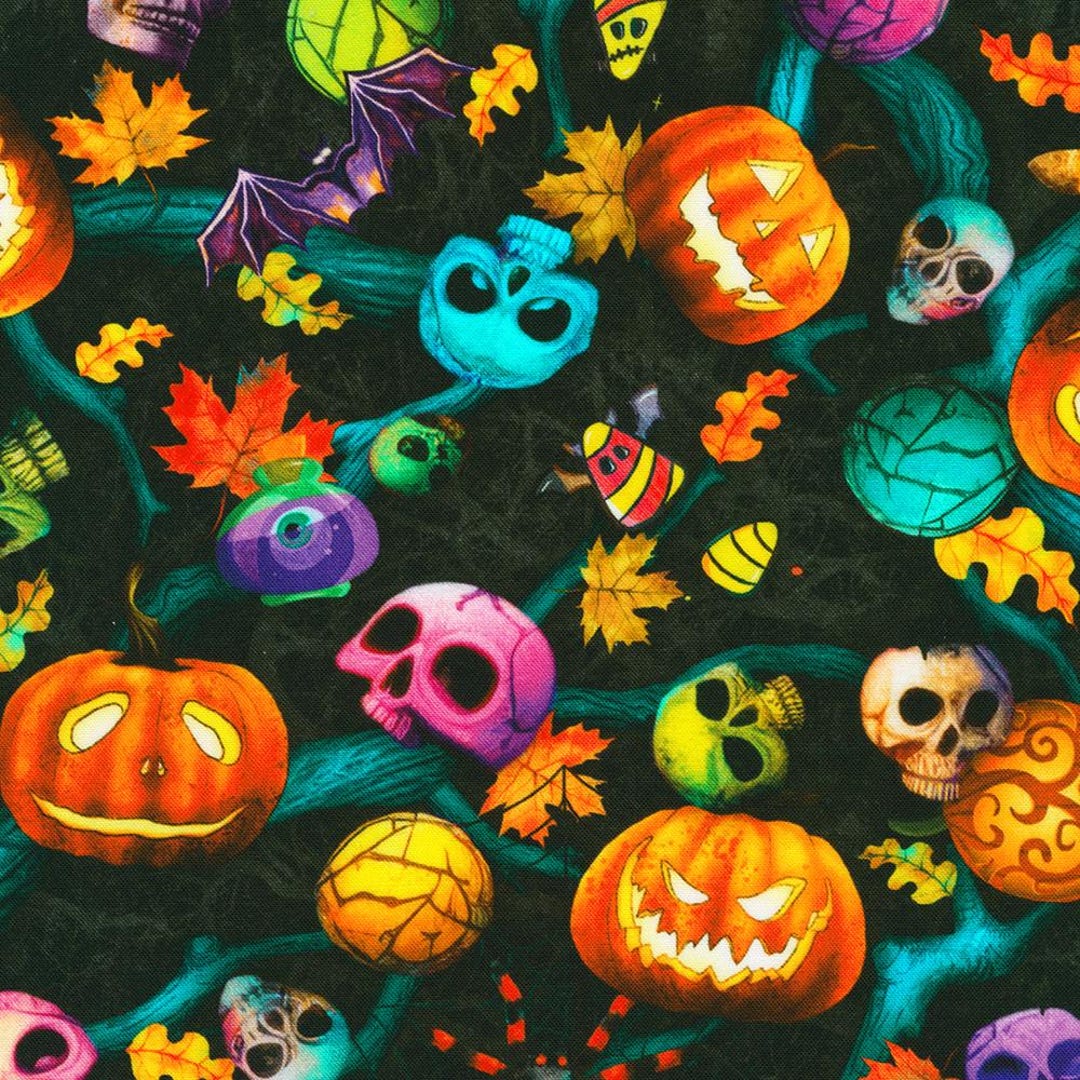 Robert Kaufman - Bright Frights Collection - RCCD-23085-438 NIGHT - Etsy