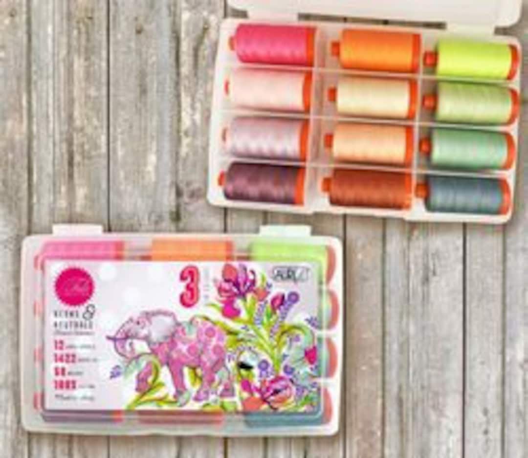 Everglow NEON - Tula Pink Aurifil Thread Premium Collection 50 Wt, 12 ...