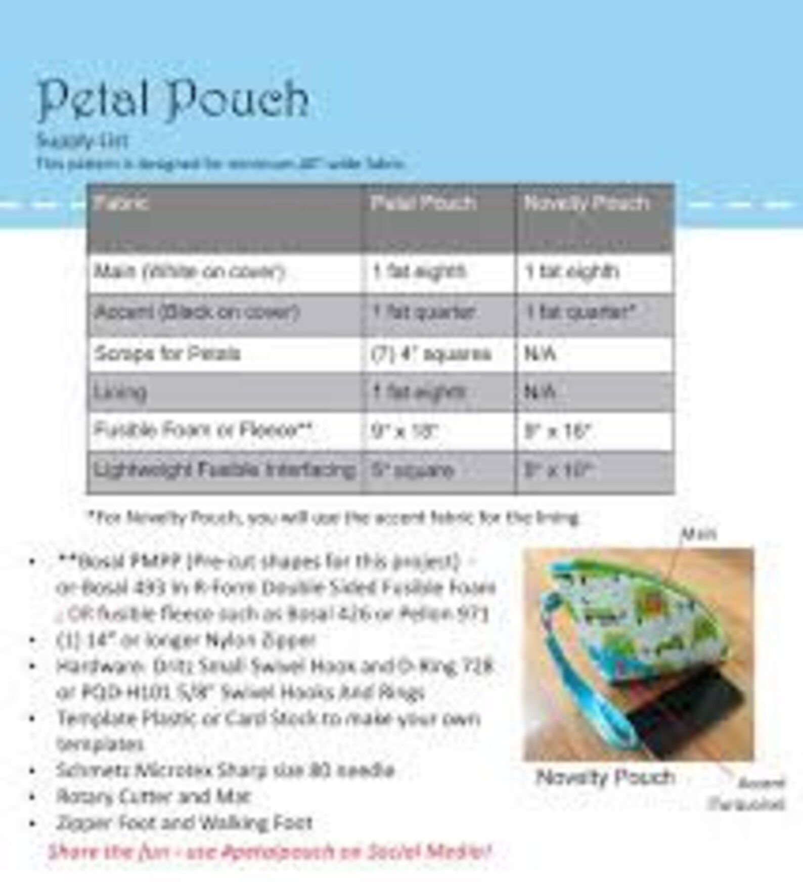 Poor House Quilt Designs - Petal Pouch Pattern - Etsy