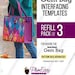 Dancing Diamonds Gem Bag Pattern OR Interfacing Templates by Plum Easy ...
