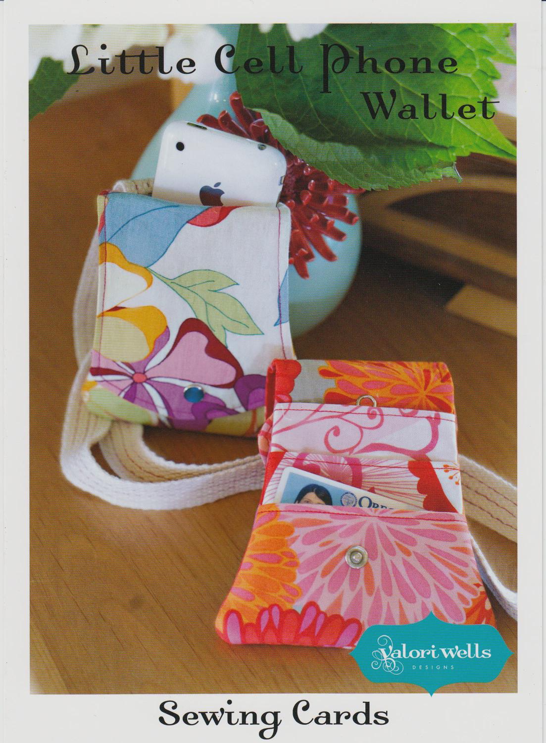 Little Cell Phone Wallet Sewing Card Pattern by Valori Wells Designs - Etsy