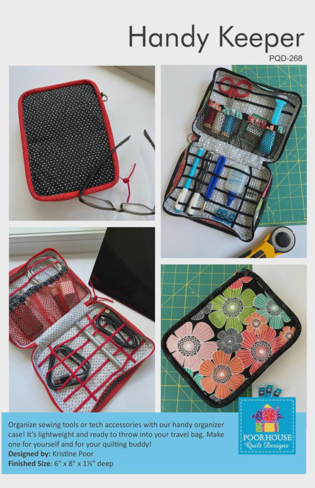 Handy Keeper Sewing Tool Organizer Pattern by Poorhouse Quilt Design - Etsy