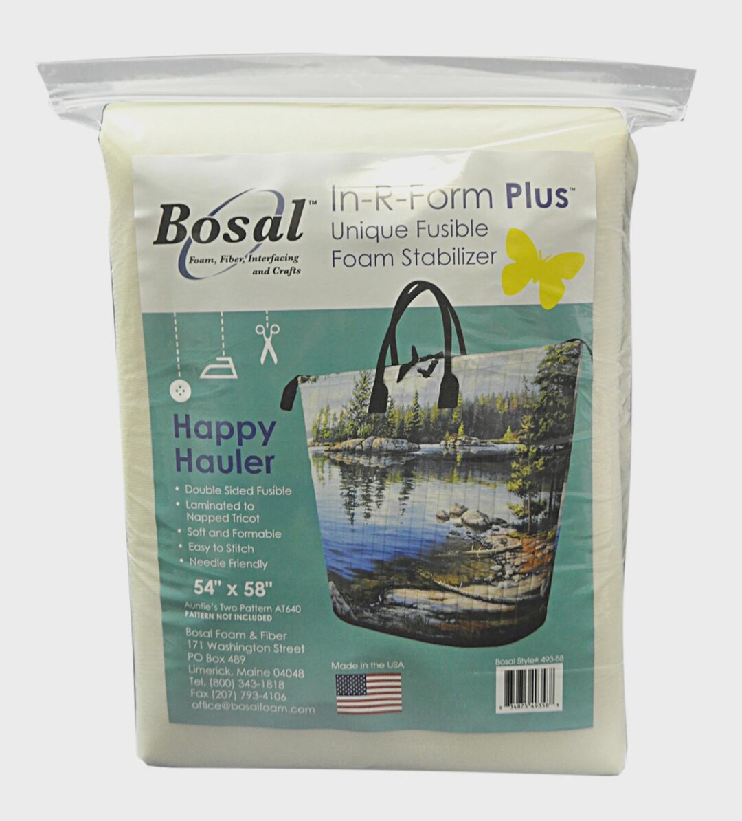 Bosal In-r-form Double Sided Fusible Foam Stabilizer Precut - 54" X 58 ...