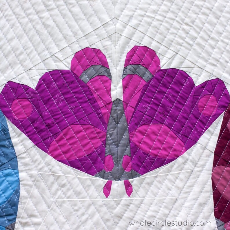 Modern Moths Mini Quilt Pattern - Whole Circle Studio - Etsy