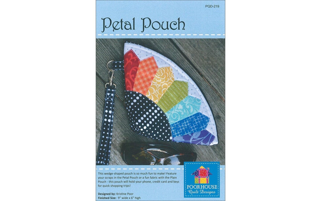 Poor House Quilt Designs - Petal Pouch Pattern - Etsy