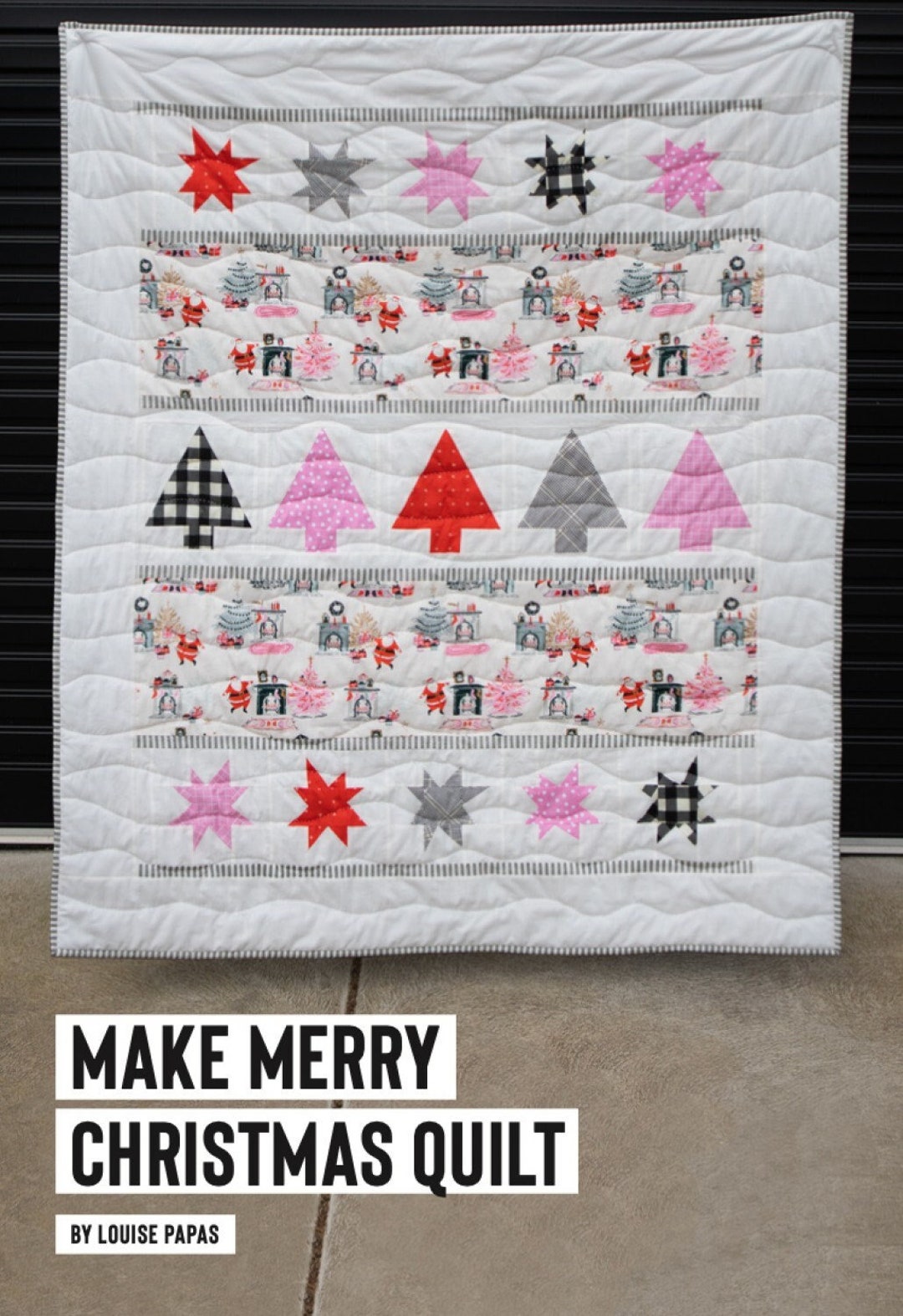 Make Merry Christmas Quilt Pattern by Louise Papas - Etsy
