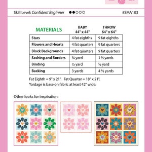 Flower Love Quilt Pattern by Sew Mariana - Etsy