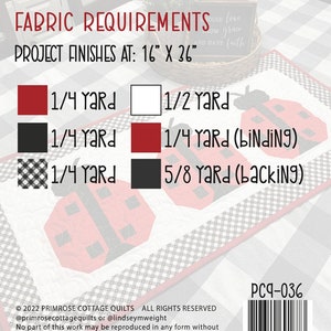 Primrose Cottage Quilts - Ladybug Lane Quilt Pattern - Etsy