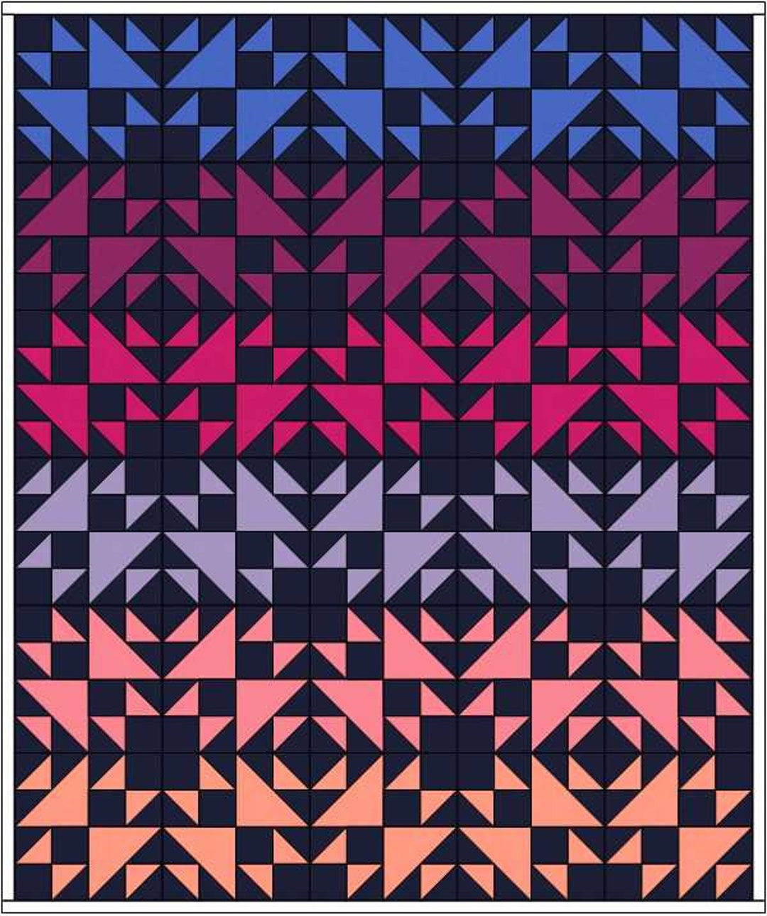 Supernova Quilt Kit - Robert Kaufman FREE Pattern With Kit - Kona ...